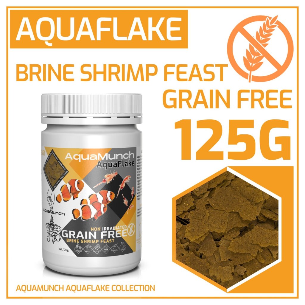 AquaMunch Aquarium Fish Foods - AquaMunch AquaFlake Brine Shrimp Feast ...